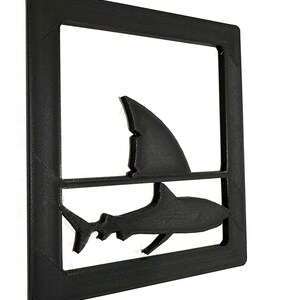 Shark With Fin in 3D - Black for Jeep Wrangler JK/JKU/JL Rear Tail ...