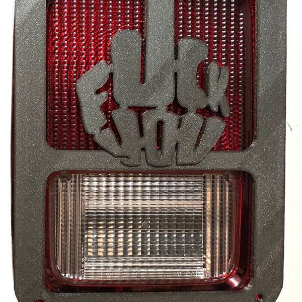 Middle Finger Tail Light Decal - Etsy