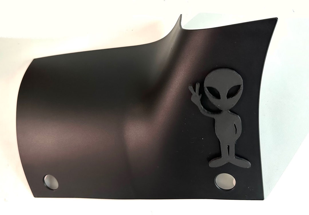 Alien Peace Sign in 3d Blk W for Jeep Wrangler JL JLU & Jeep Gladiator ...
