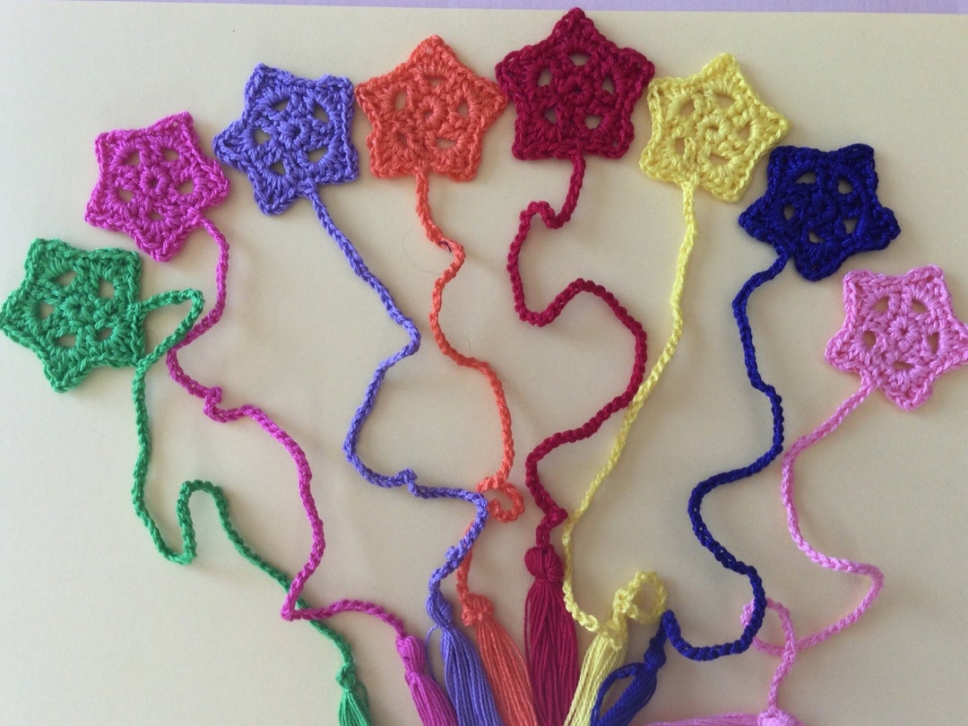 Delicate Handmade Crochet Star Bookmark - Etsy