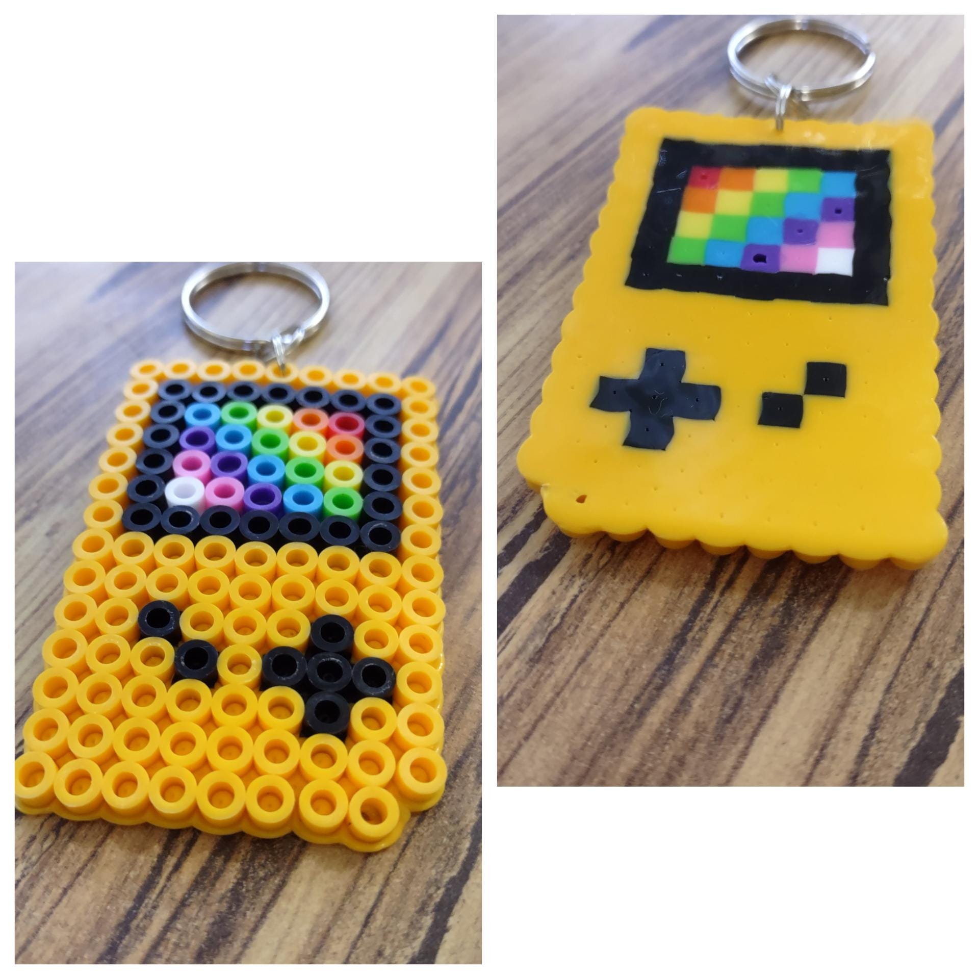 Gameboy Keychain Made With Perler Beads - Etsy