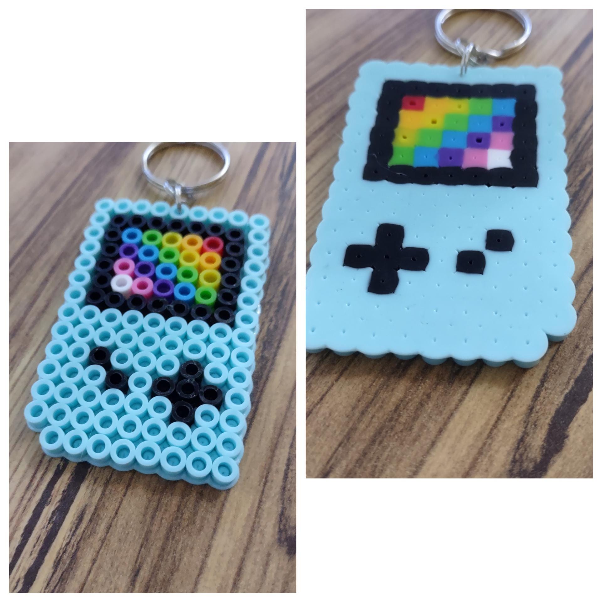 Gameboy Keychain Made With Perler Beads - Etsy