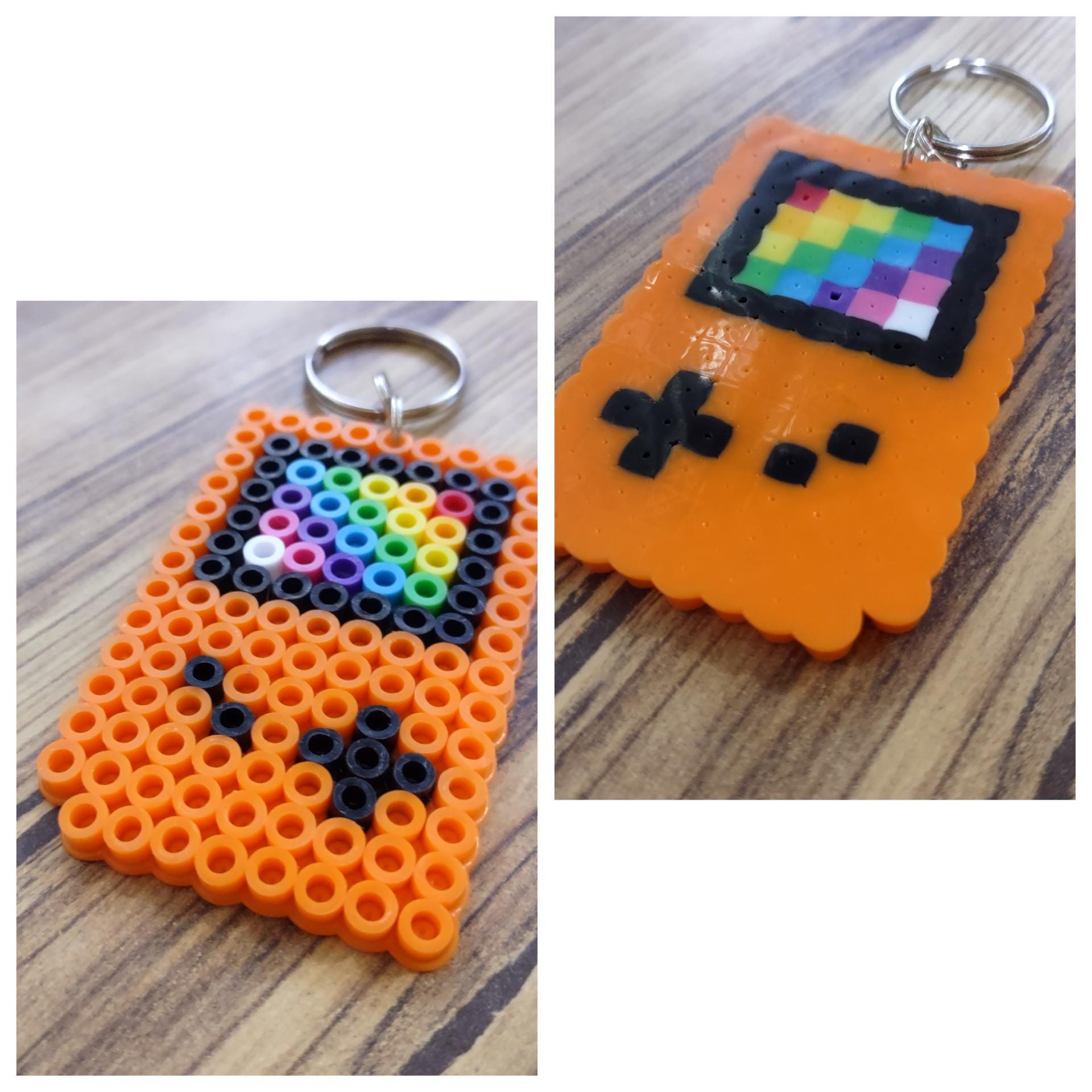 Gameboy Keychain Made With Perler Beads - Etsy