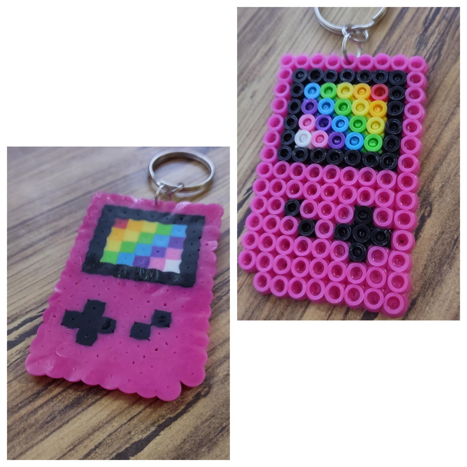 Gameboy Keychain Made With Perler Beads - Etsy