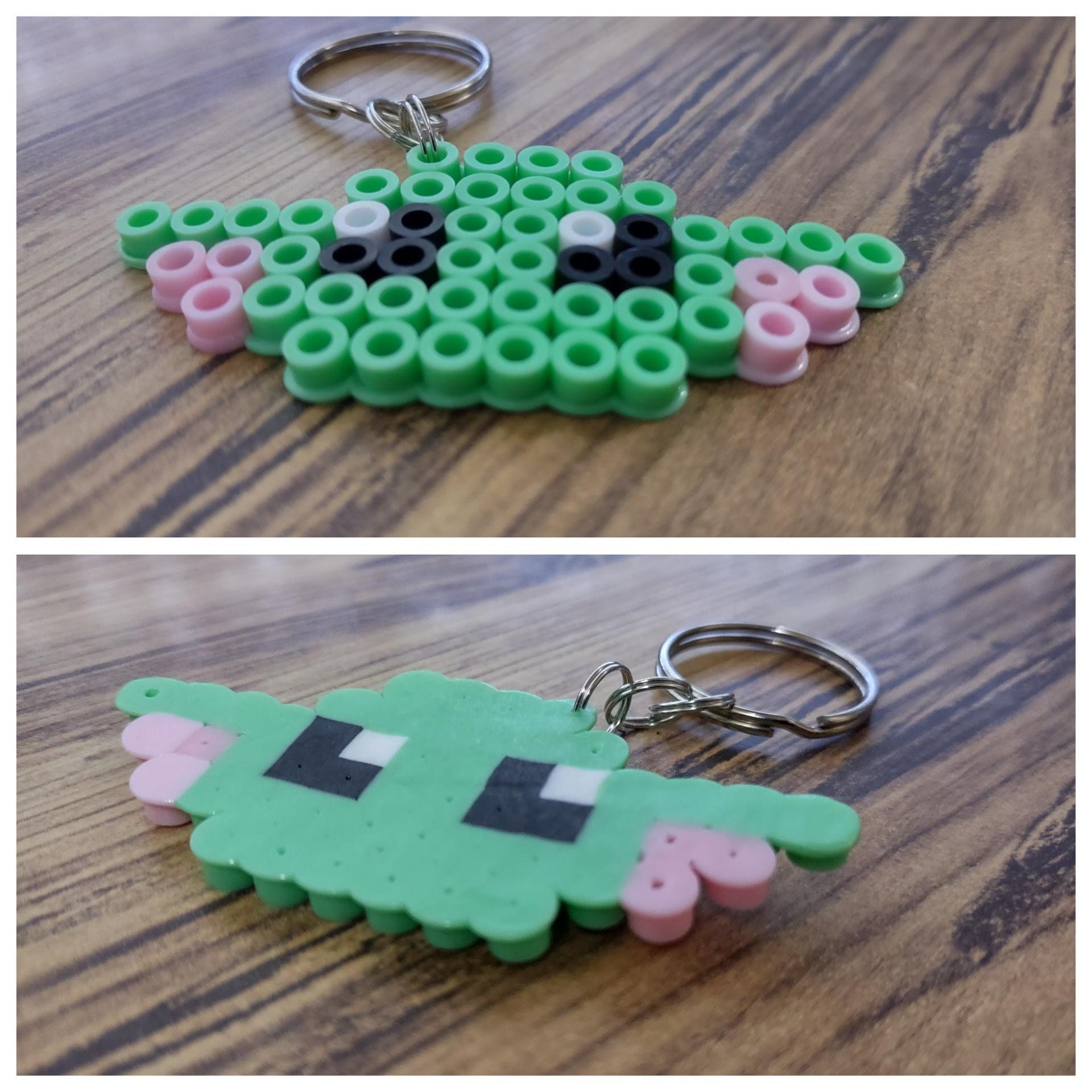 Baby Yoda Keychain Made From Perler Beads - Etsy