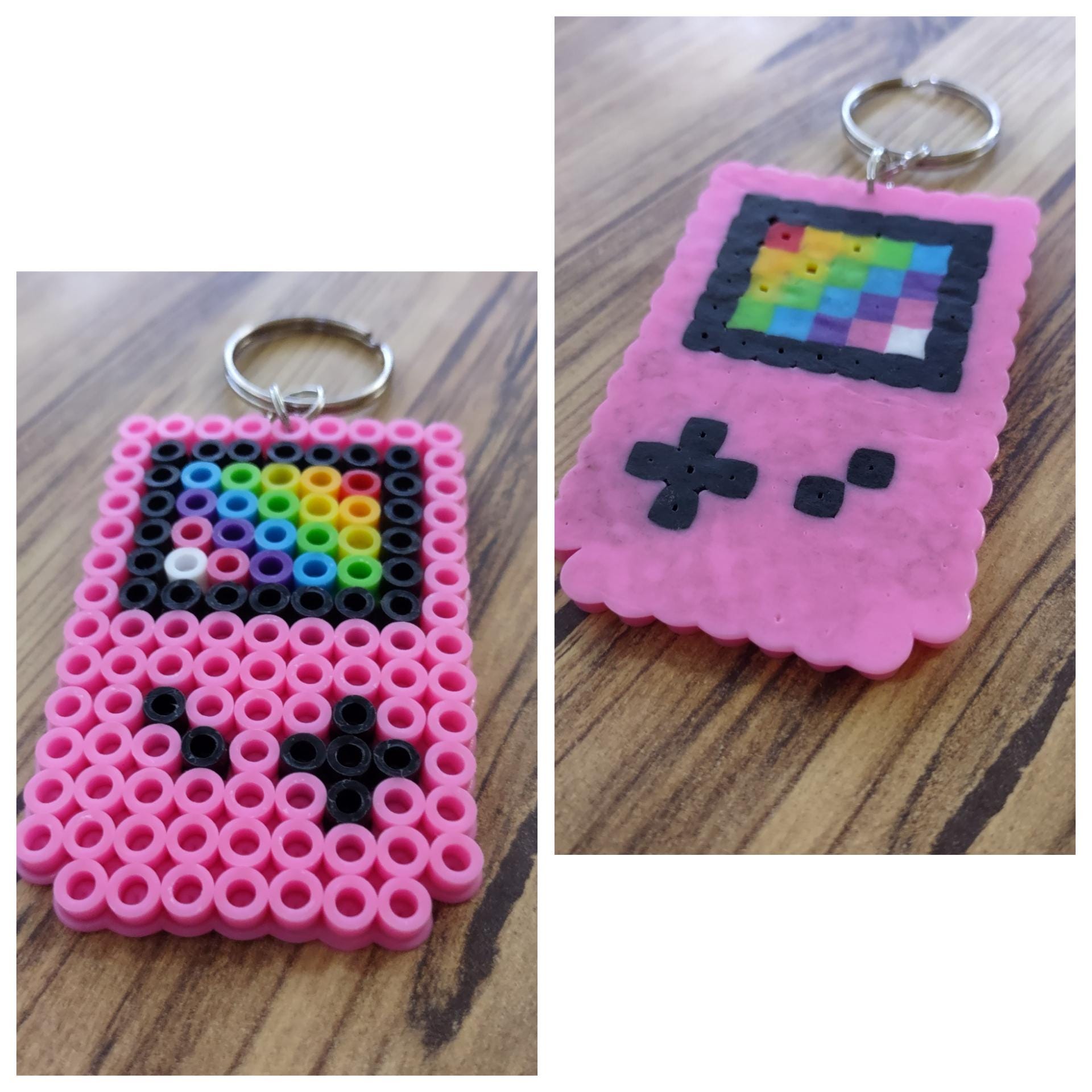 Gameboy Keychain Made With Perler Beads - Etsy