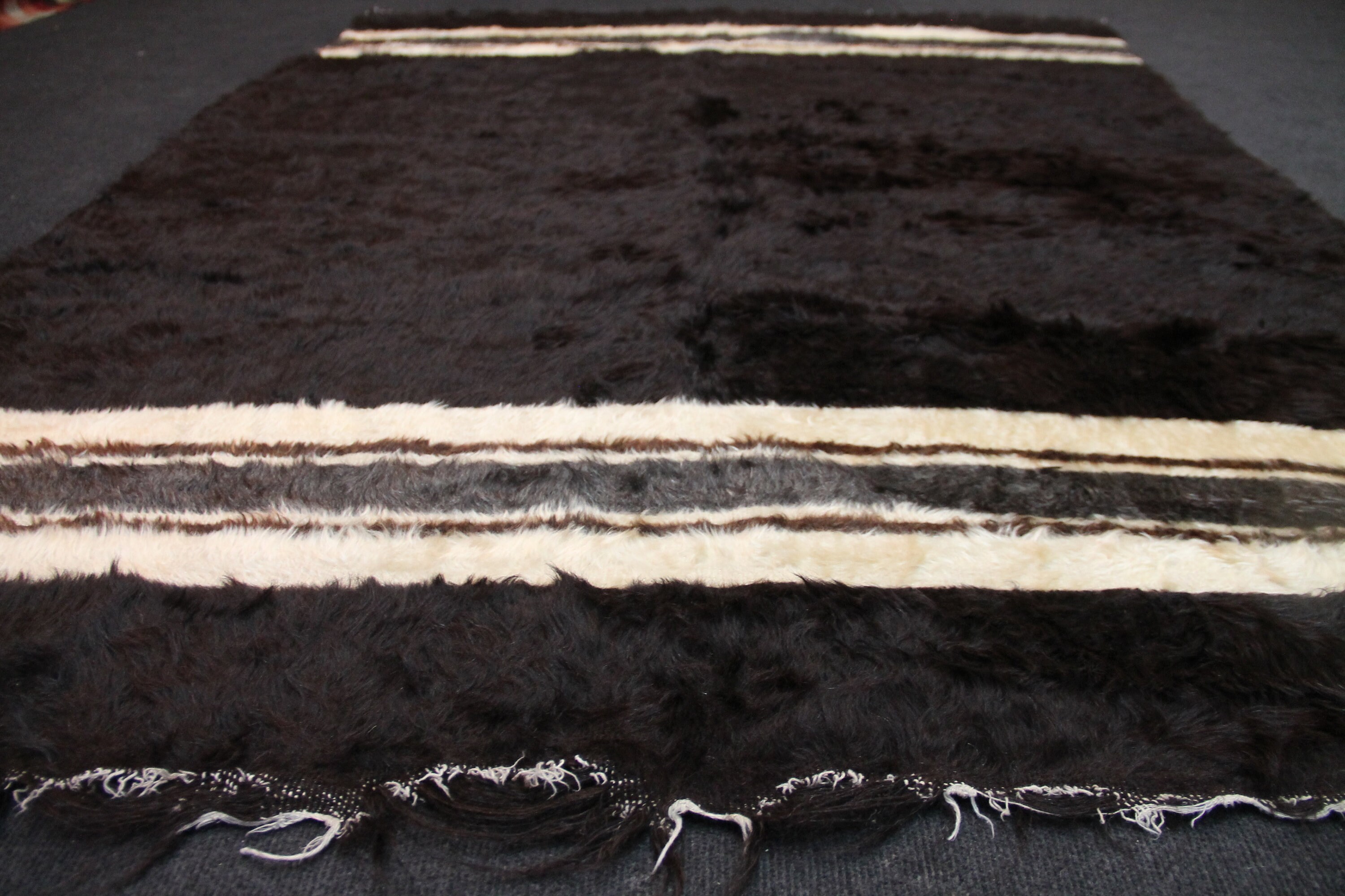 Tribal Kilim Rug 4.8 x 6.5 ft Rug Black Kilim Rug Wool Rug | Etsy