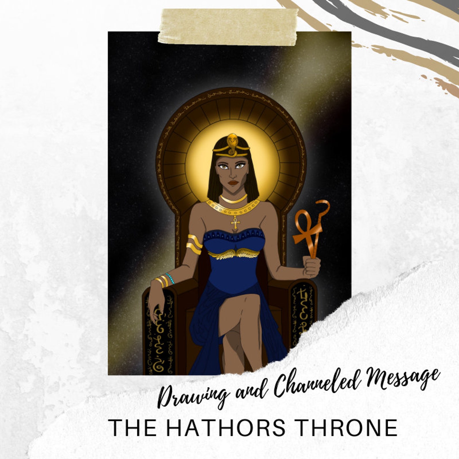 The Hathors Throne Digital Portrait and Channeled Message - Etsy