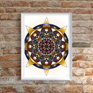 Archangel Metatron Mandala | Frequency Art | Energy Work | Printable ...