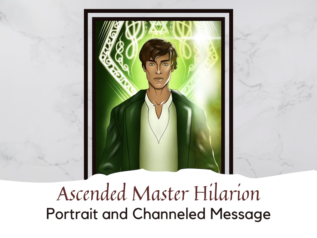 Ascended Master Hilarion Portrait With Channeled Message Instant ...