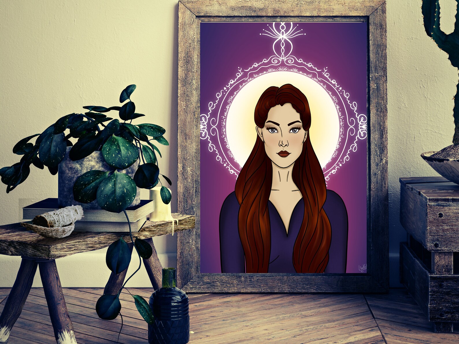 Sarah Daughter of Jesus Portrait Digital Art With Channeled - Etsy Ireland