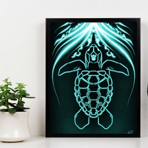 Turtle Spirit Animal Blessing - Digital Art - Etsy