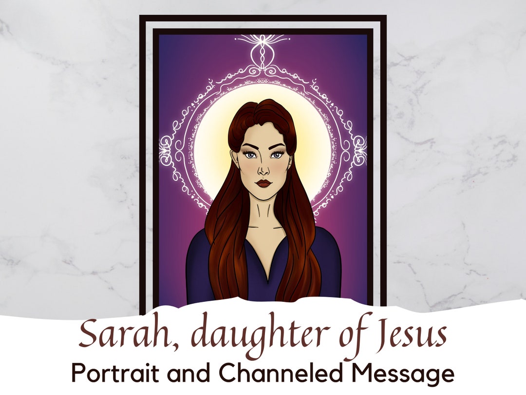 Sarah, Daughter of Jesus - Portrait Digital Art With Channeled Message ...
