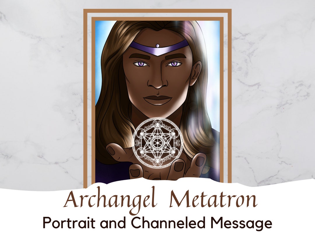 Archangel Metatron - Angelic Art | Digital Portrait + Channeled Message ...