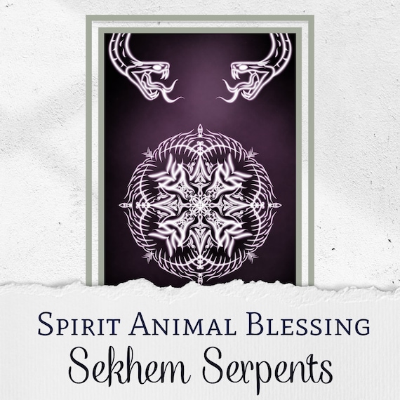 Serpent Spirit Animal Blessing Digital Art - Etsy