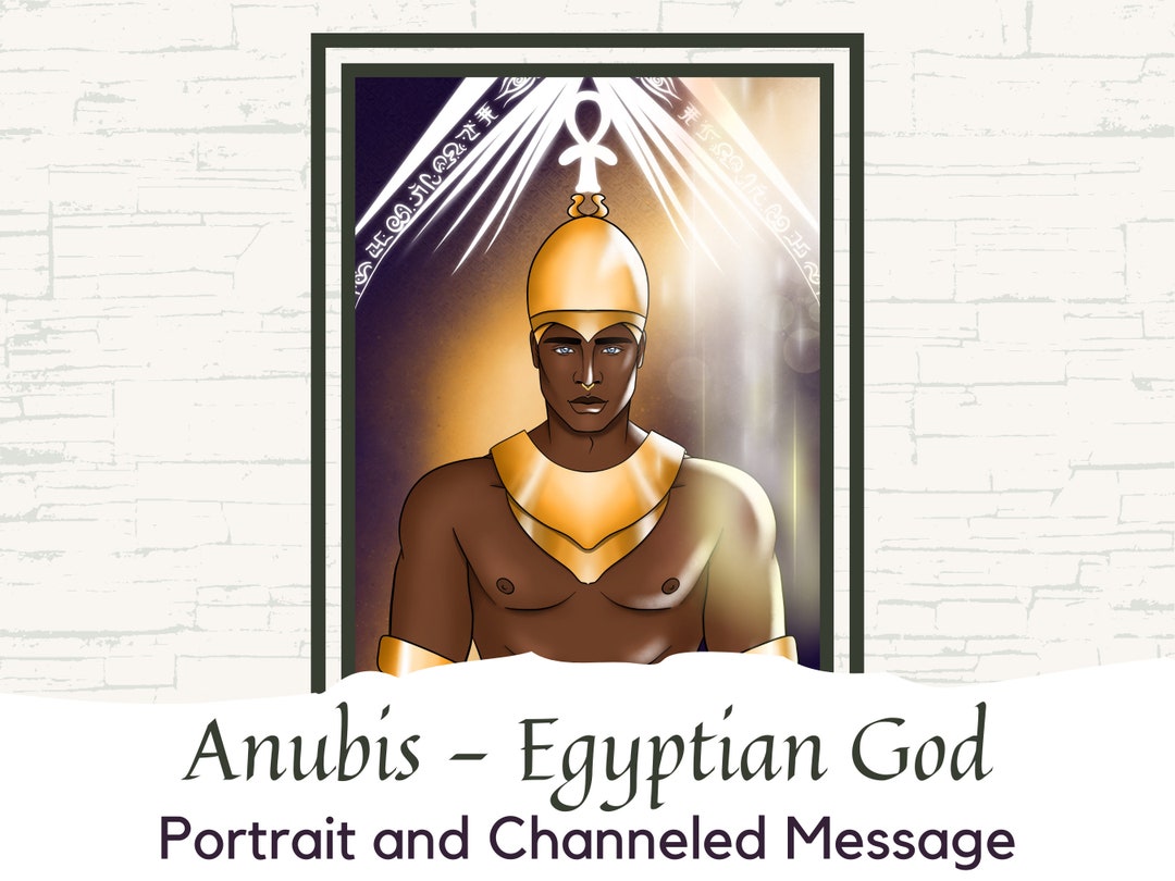 Anubis - Portrait Digital Art With Channeled Message | Egyptian God ...