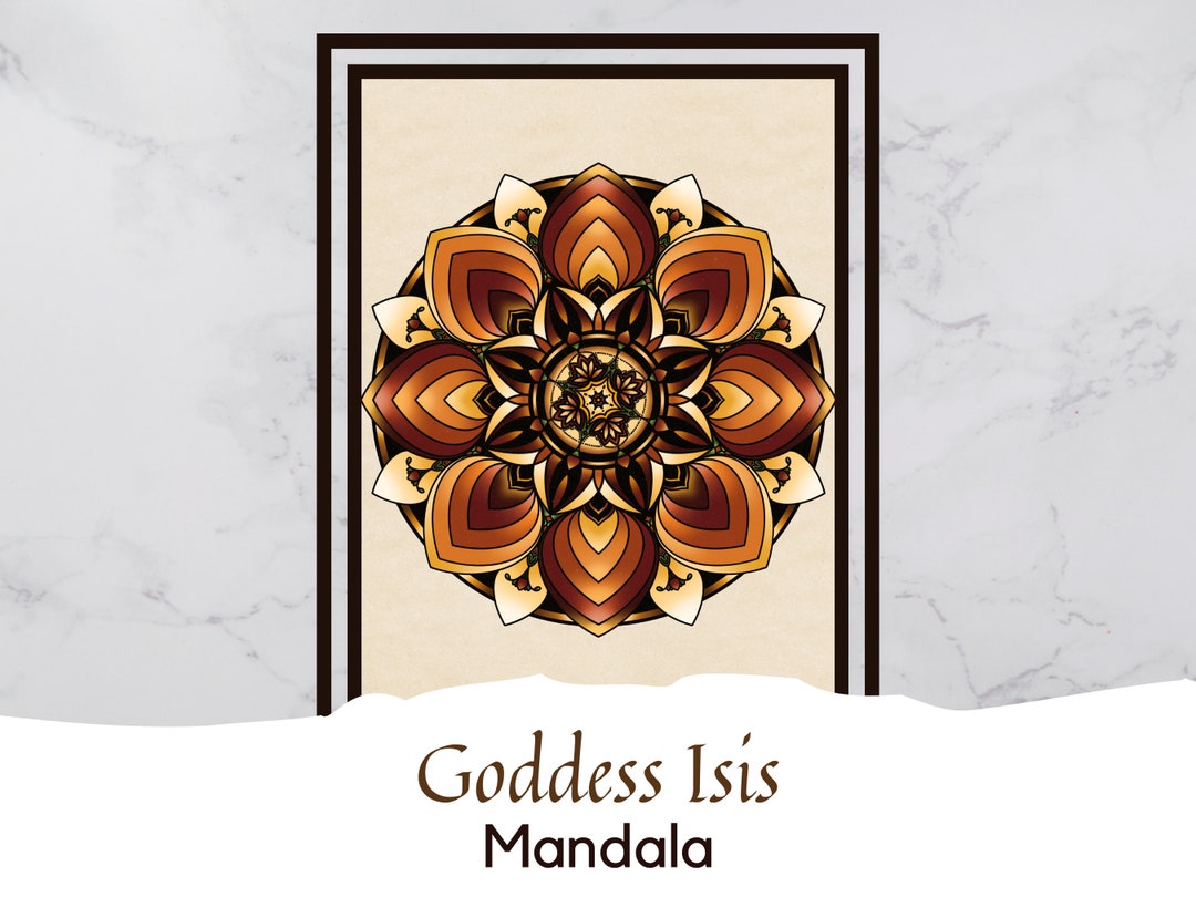 Goddess Isis Mandala | Frequency Art | Energy Work | Printable Art ...