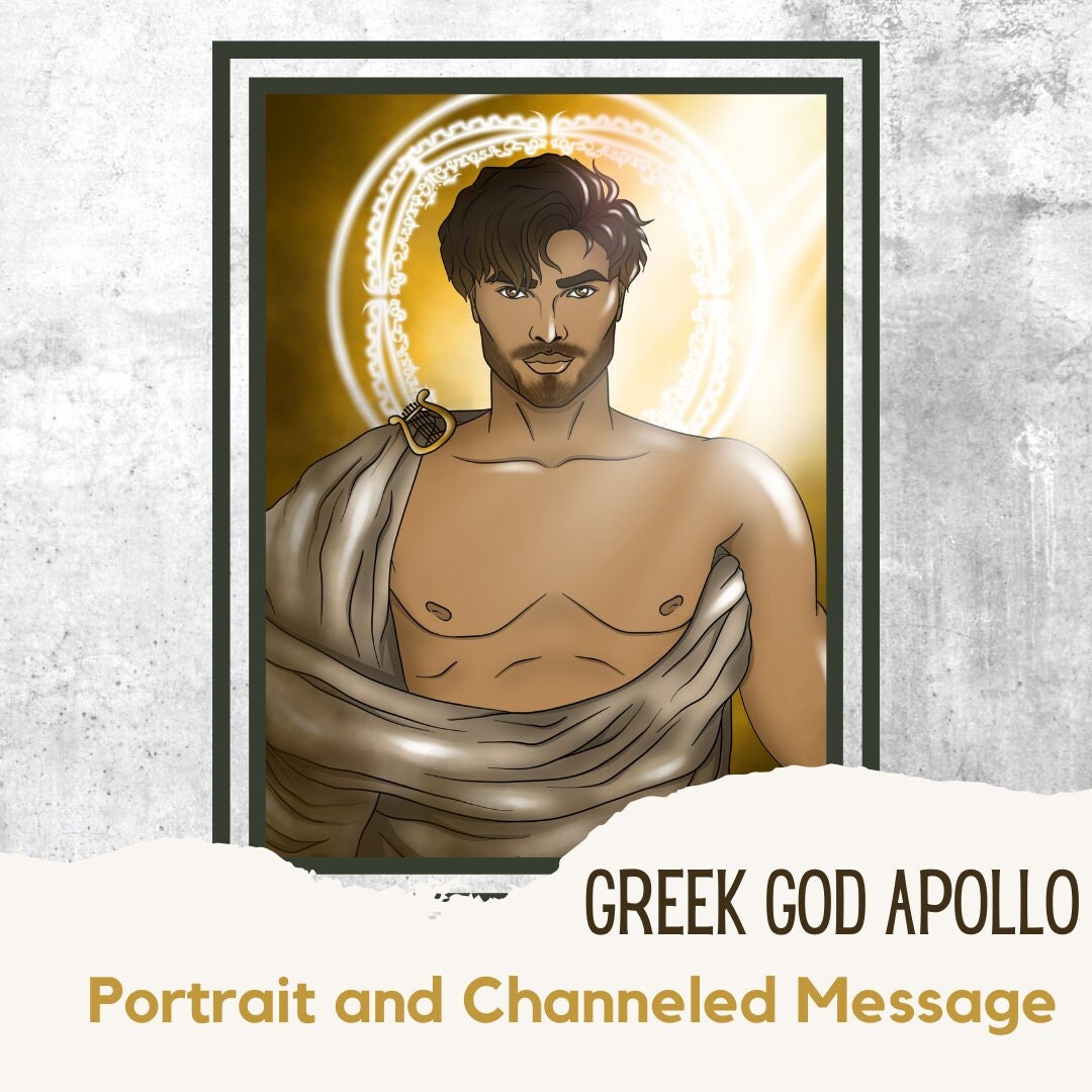 Apollo - Greek God - Digital Portrait and Channeled Message - Etsy