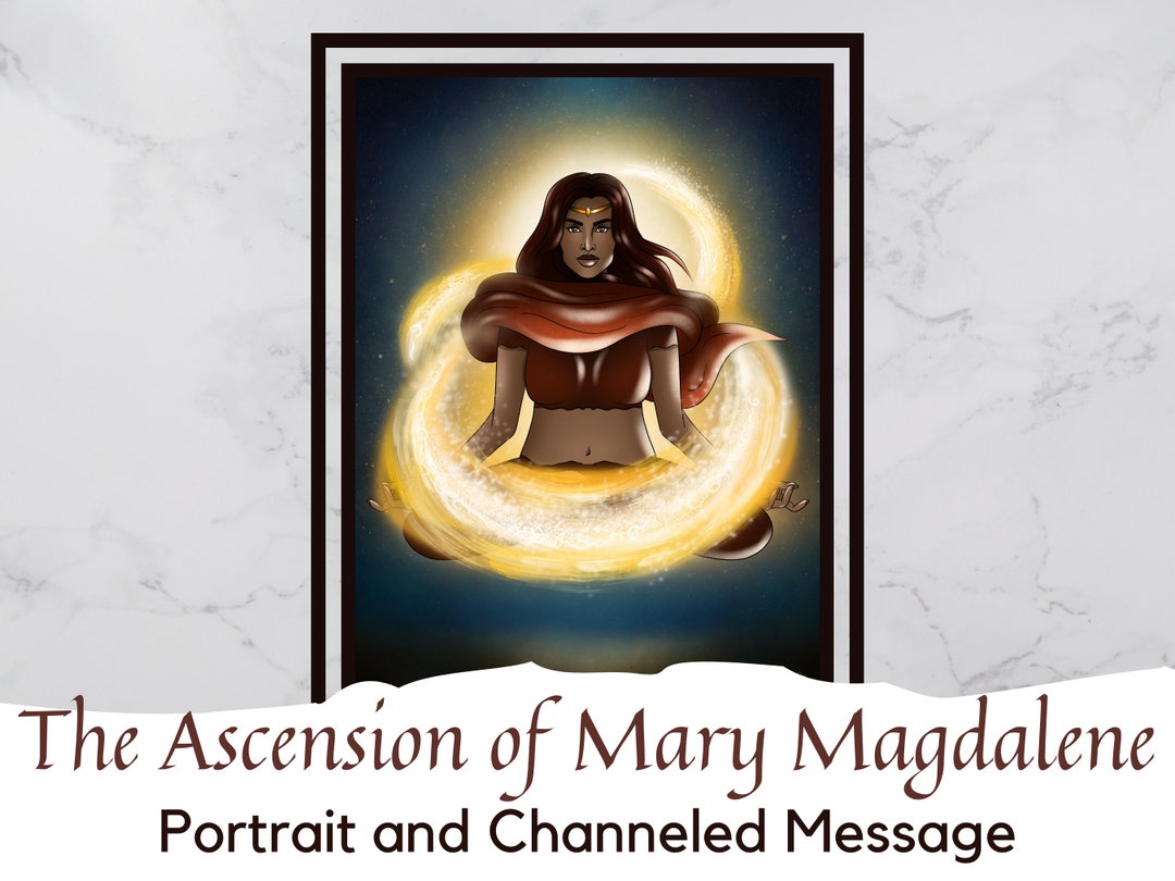The Ascension of Mary Magdalene - Portrait Digital Art With Channeled ...