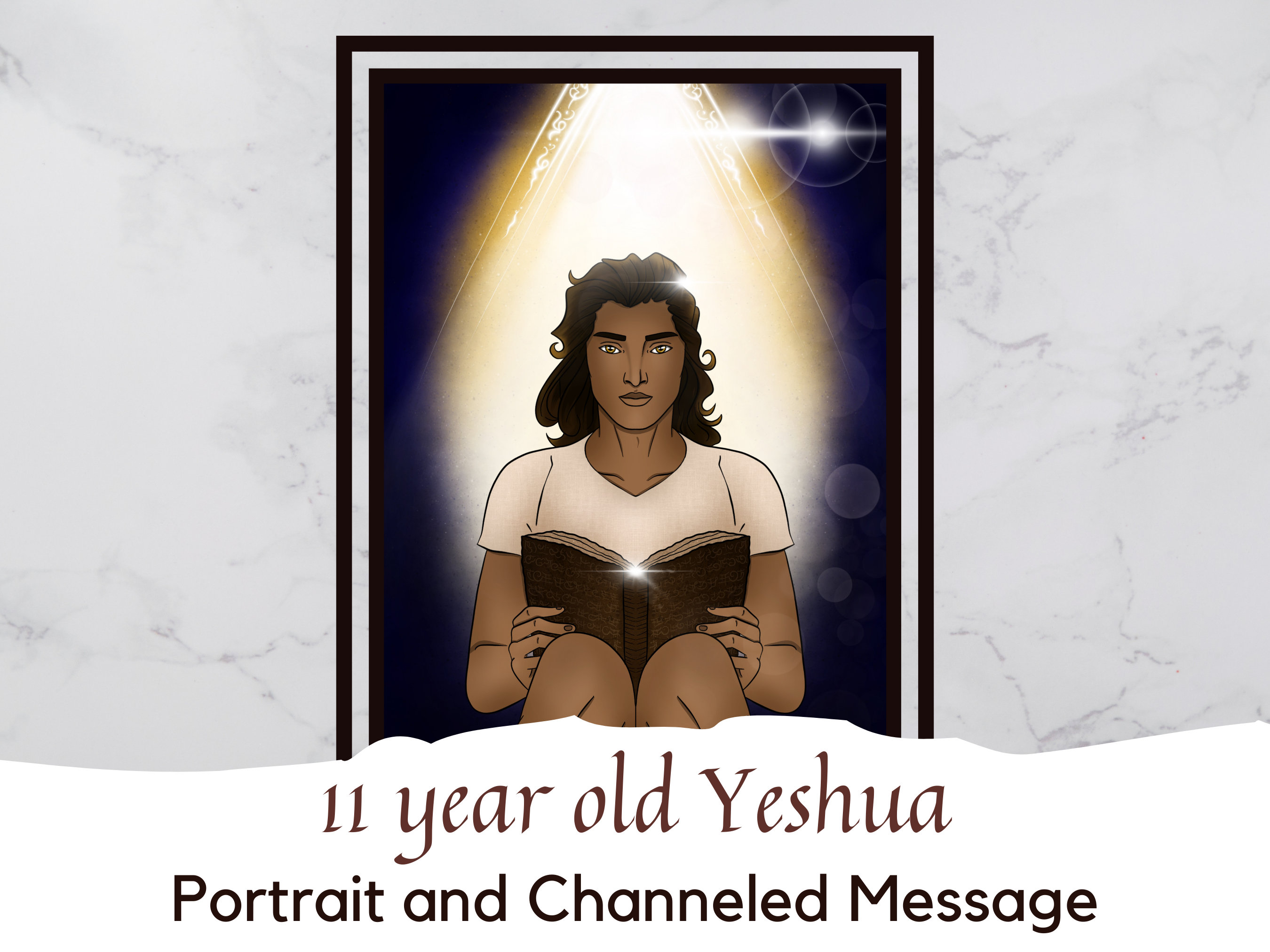 11 Year Old Yeshua (jesus) - Portrait Digital Art With Channeled ...