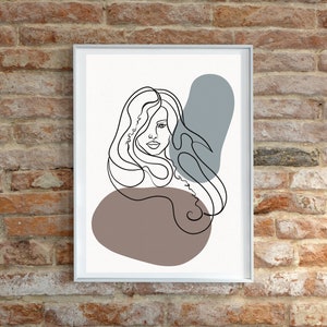 Mary Magdalene | Line Art | Minimalist Light Language Blessing (digital ...