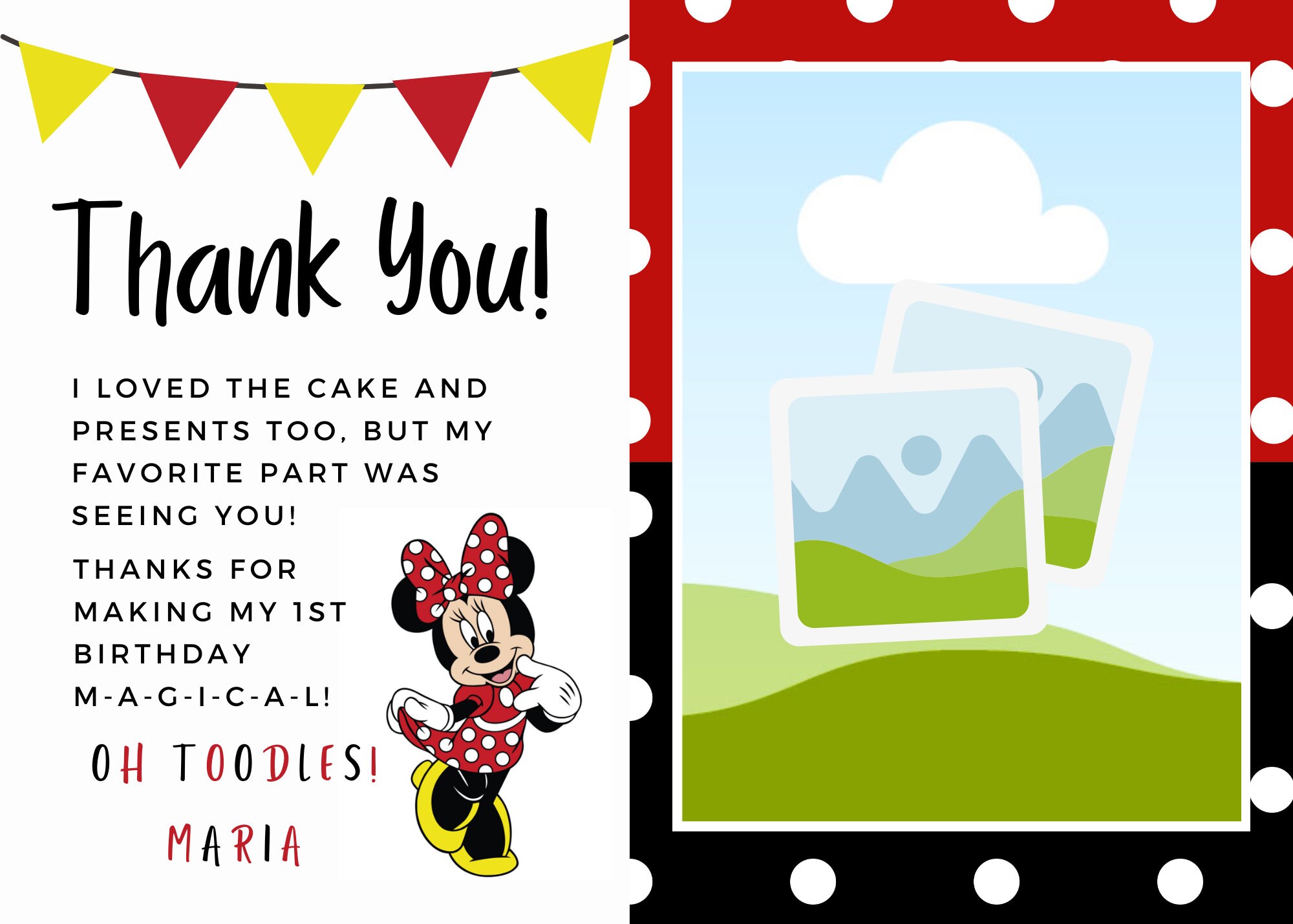 Minnie Mouse Thank You Card, Minnie Mouse Thank You, Minnie Mouse ... Minnie Mouse Thank You Card, Minnie Mouse Thank You, Minnie Mouse ...