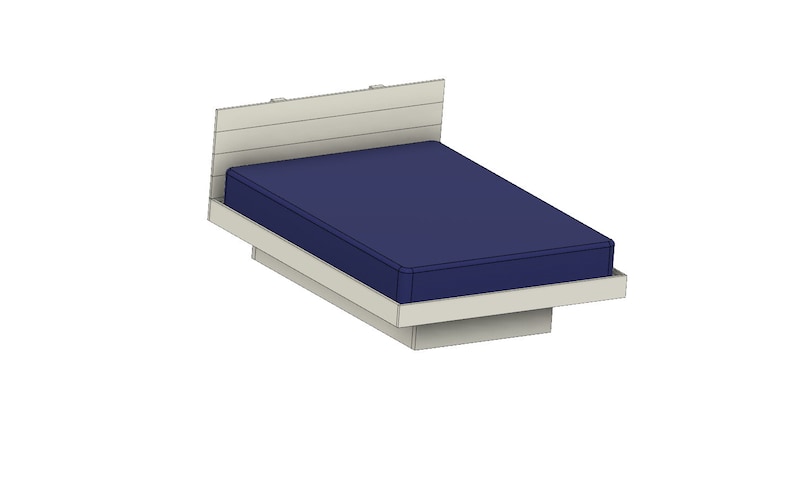 Queen Size Floating Bed Frame Plans, SUPER EASY, Cut and Buy List ...