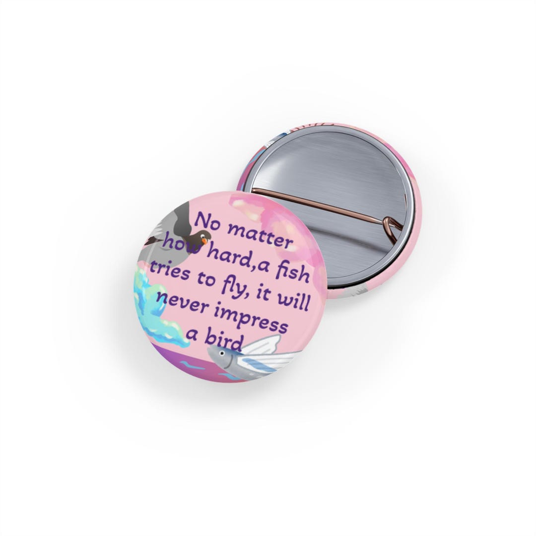 Round Pins, Inspirational Pin Motivational Badge, Positive Lapel Pin ...