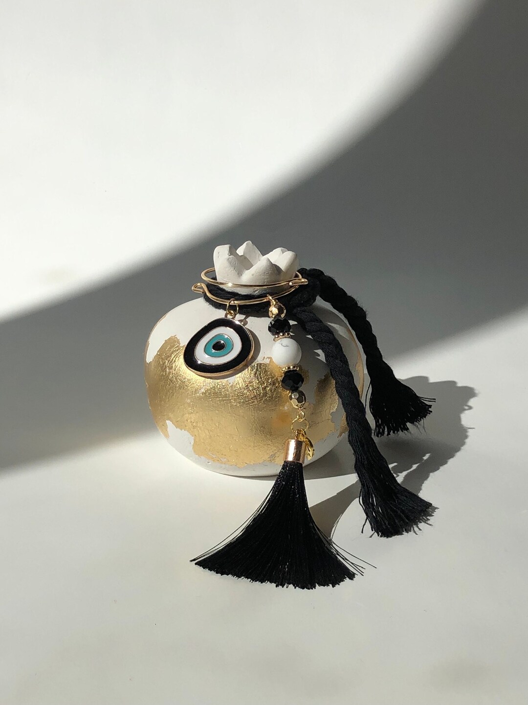 POMEGRANATE RODI Gold Leaf Home Decor - Petite, Good Luck Gift, Black ...