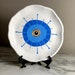EVIL EYE Decorative Plate Home Decor - Handpainted, Cement, Good Luck ...