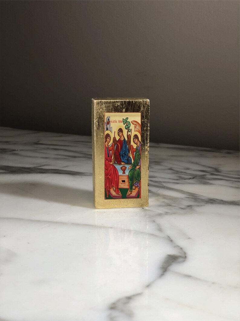 ICON Byzantine Bulk Party Favor: Gold Leaf Petite Statue, Jesus, Mary ...