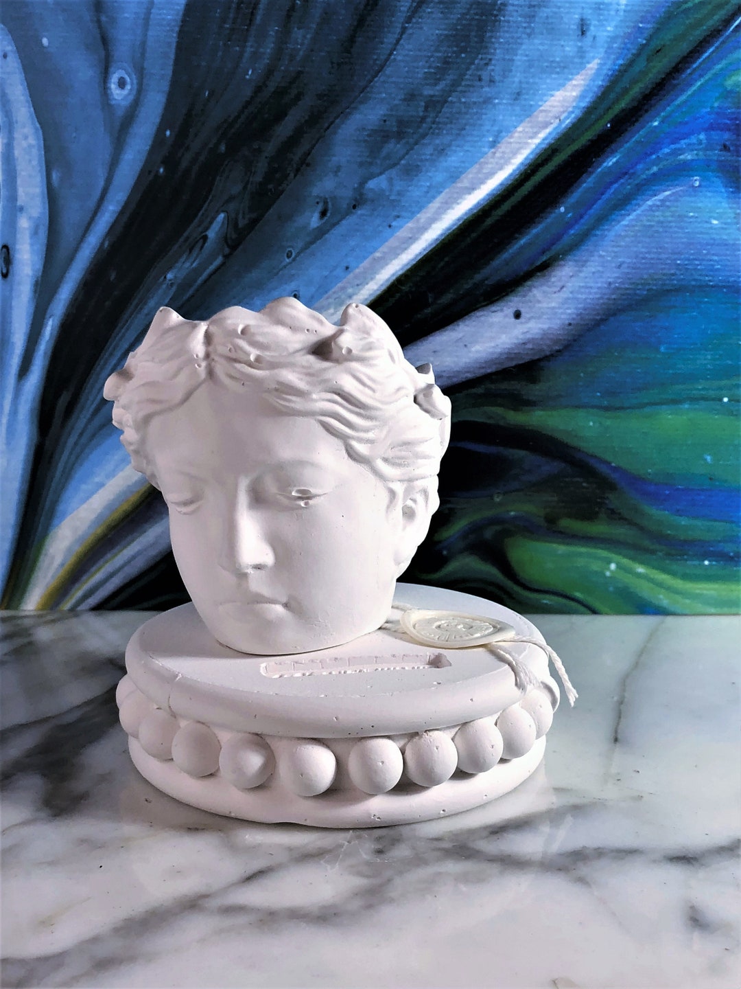 Grecian Bust 'aglaea' Luxury Scent ALABASTER TEA Home Fragrance ...