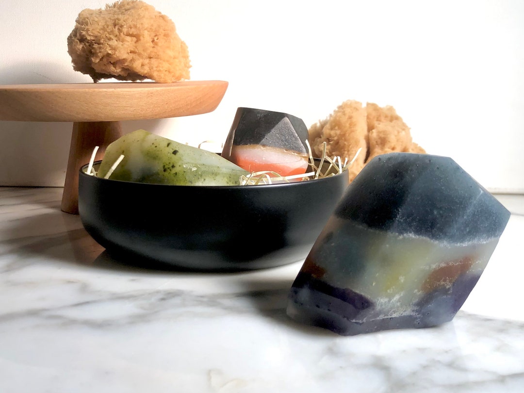 Gemstone Trio Soap Set, All Natural Olive Oil & Coconut Handmade Soap ...