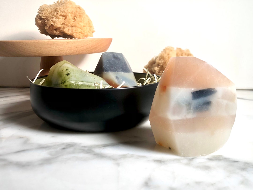 Gemstone Trio Soap Set, All Natural Olive Oil & Coconut Handmade Soap ...