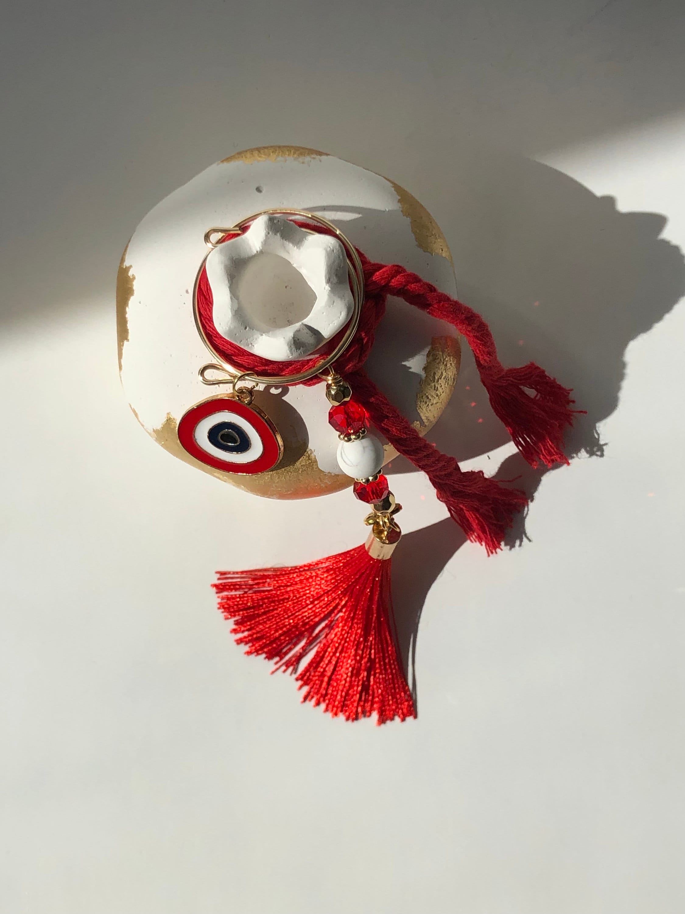 POMEGRANATE RODI Gold Leaf Home Decor - Petite, Good Luck Gift, Red ...