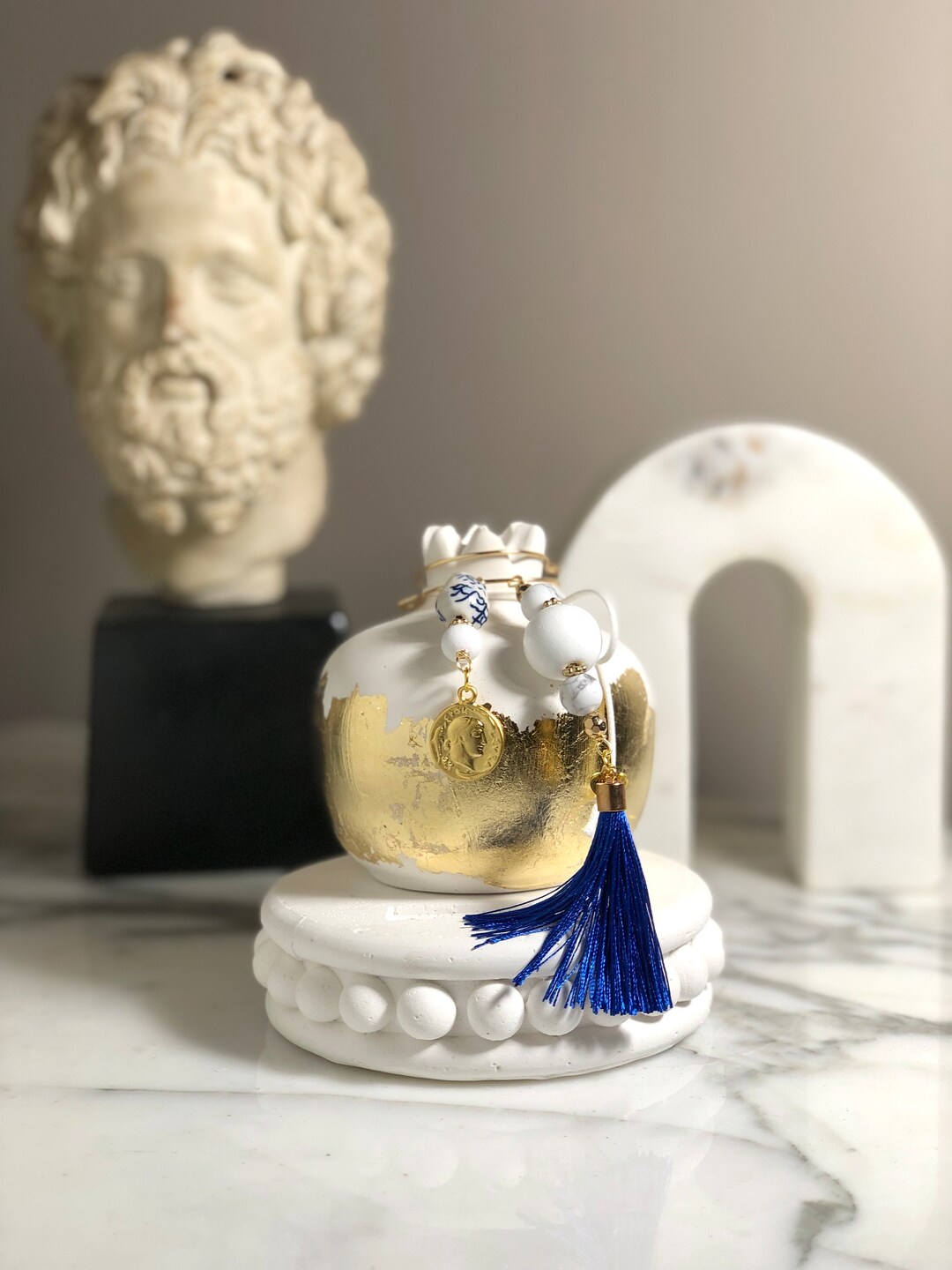 Gold Leaf RODI Pomegranate Home Decor - Medium, Wise Owl, Royal Blue ...