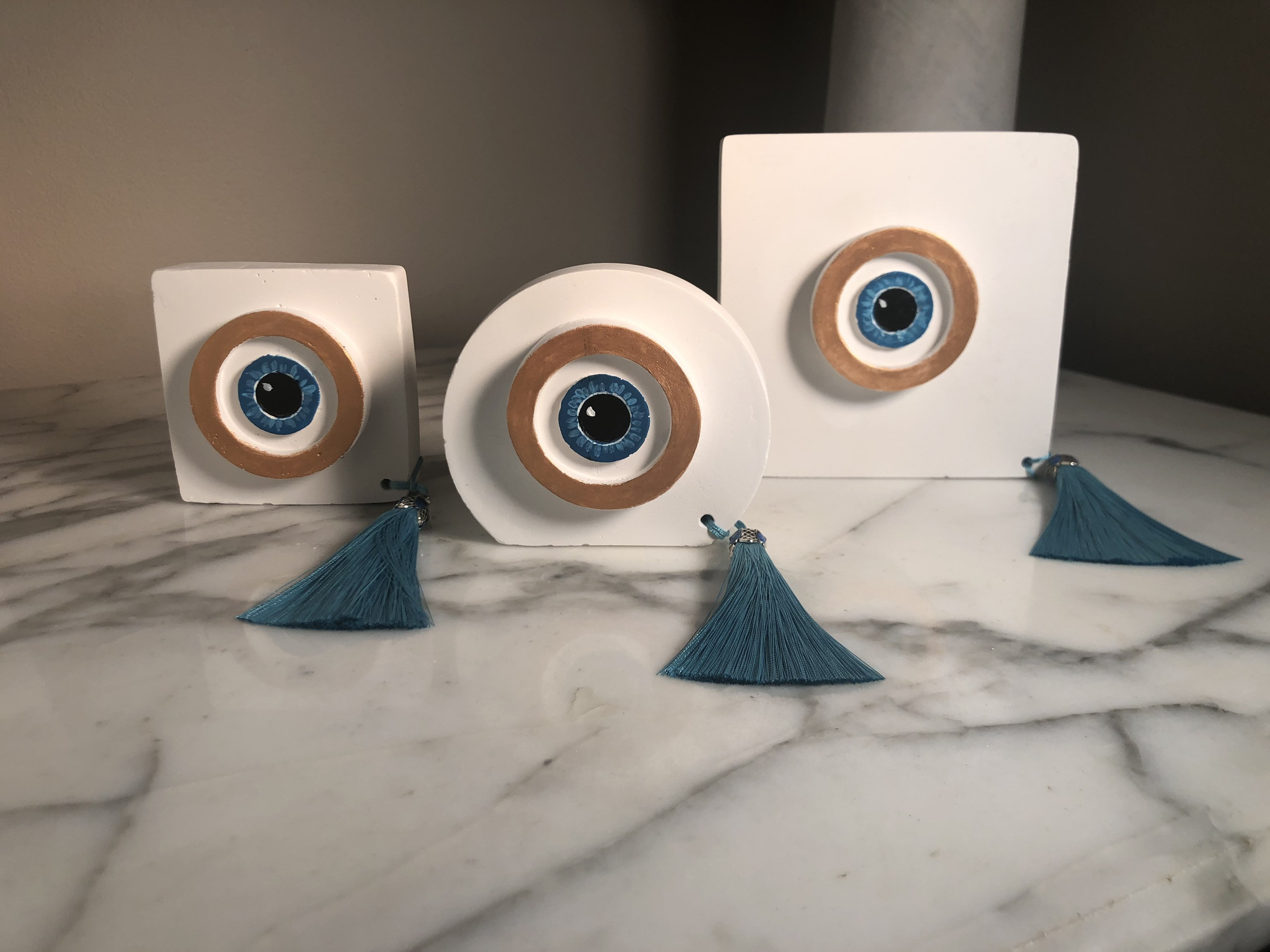 EVIL EYE Statue Sunrise Mati Home Decor Medium Good Luck - Etsy