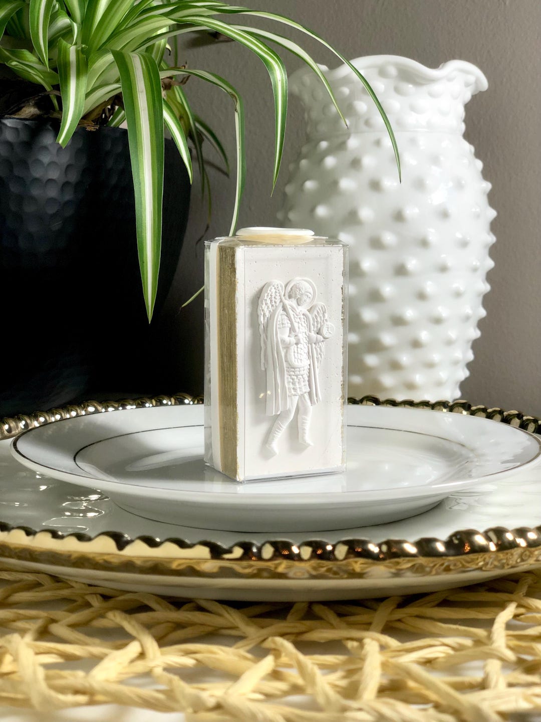 ICON Bulk Party Favor: Greek Saints Gold Leaf Statue, Custom Wax Seal ...