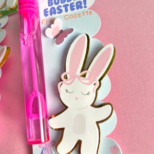 Easter Bubbles Card | Easter Gift | Bunny Bubbles Holder |easter Favor | Easter Class Gift| Kids ...