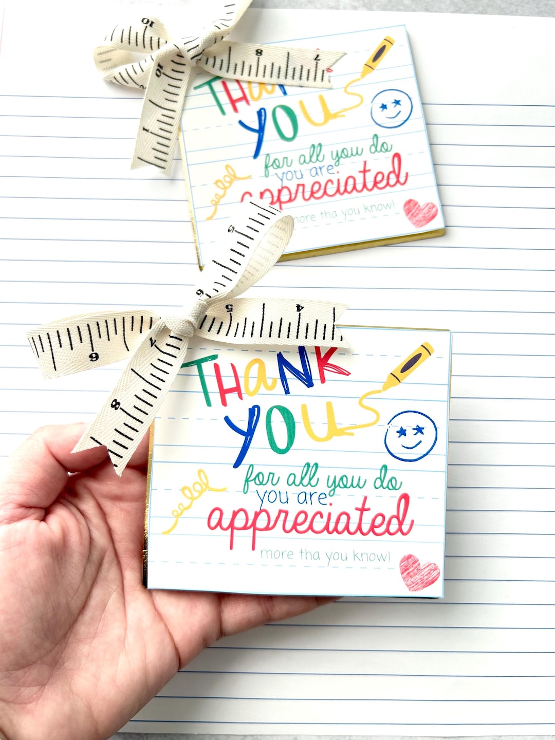 Teacher Appreciation Gift Tags – Printed Tags for Teacher Gifts – Gift ...