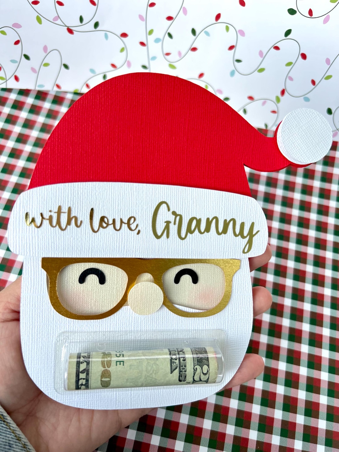 Santa Claus Money Holder, Christmas Money Holder, Santa Claus Cash ...