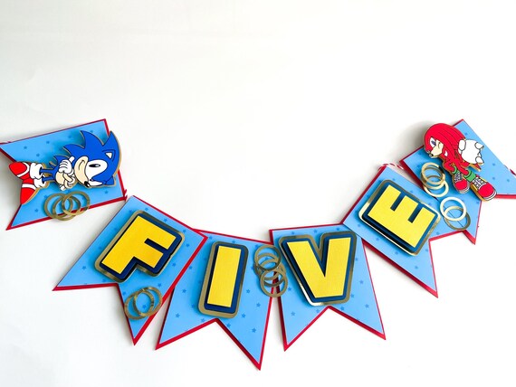 Sonic Banner Sonic Party Decoration Sonic Birthday Supplies Etsy
