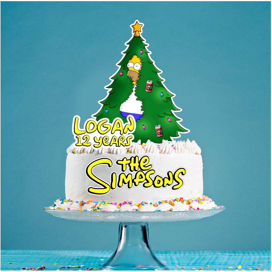 13-printable the Simpsons Cake Topper, Personalized the Simpsons ...
