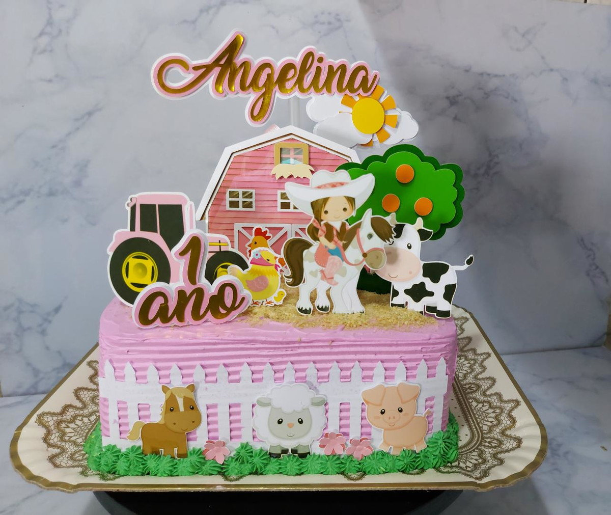 Topper de pastel de granja imprimible de 08 impresiones pieza | Etsy