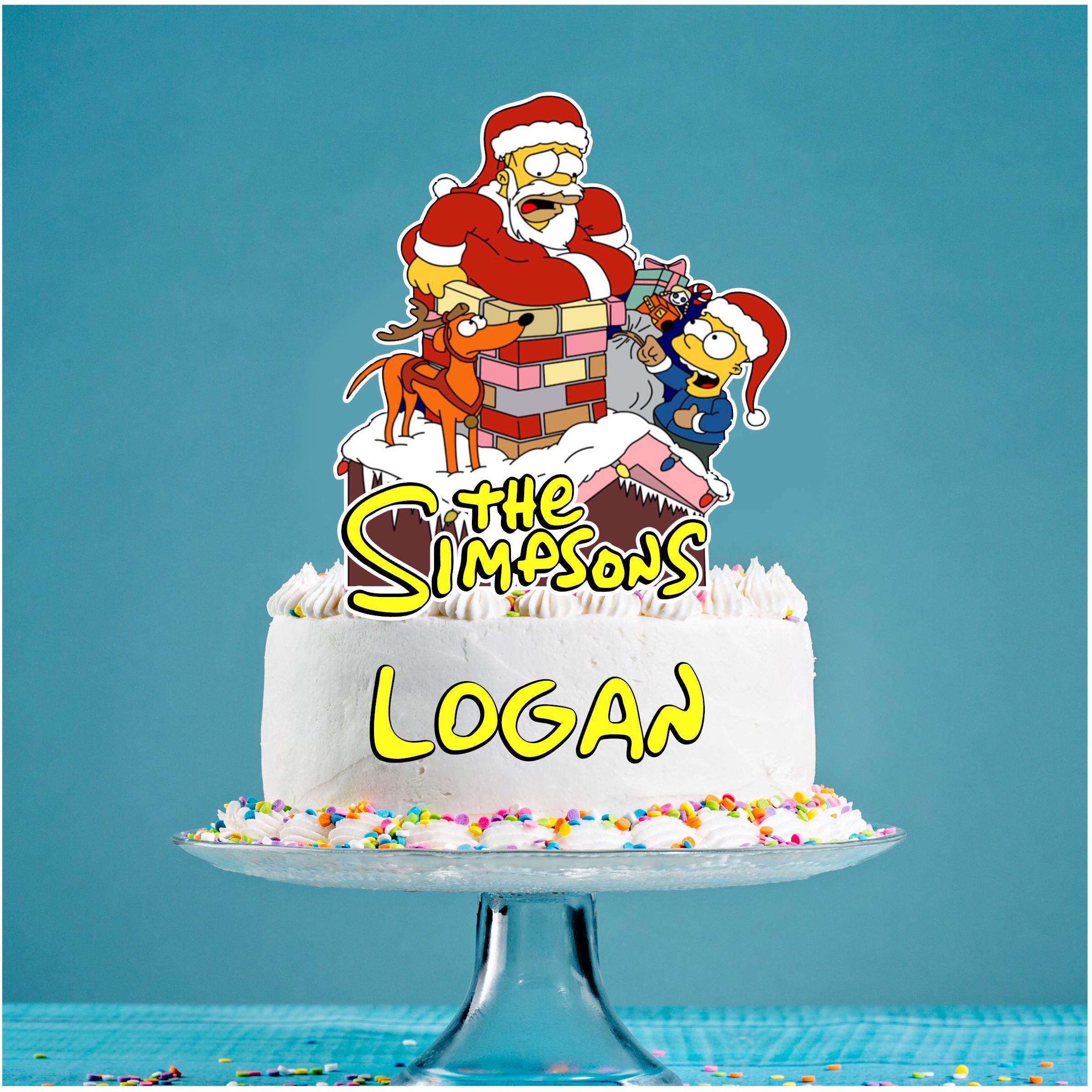 08-printable the Simpsons Cake Topper, Personalized the Simpsons ...