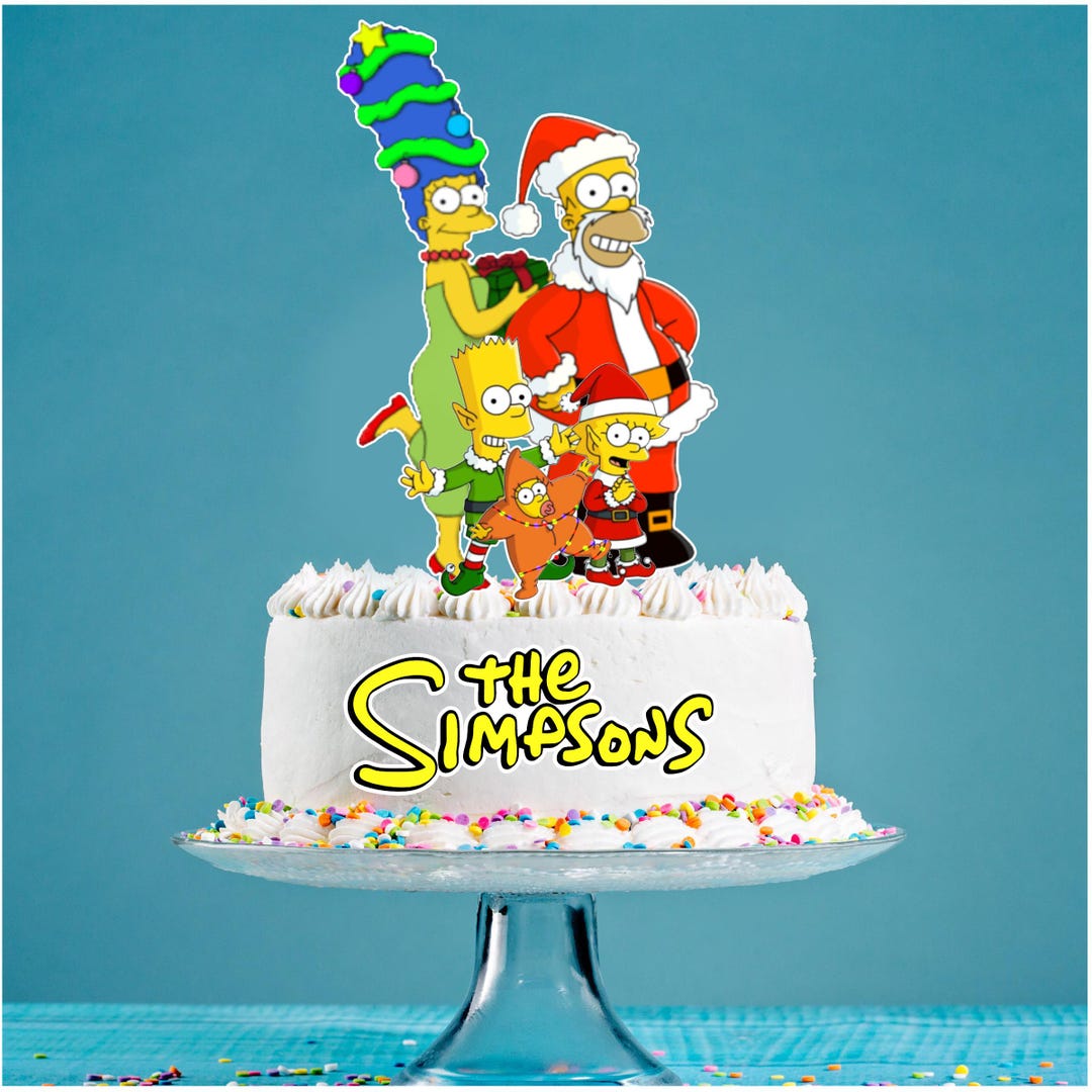 09-printable the Simpsons Cake Topper, Personalized the Simpsons ...