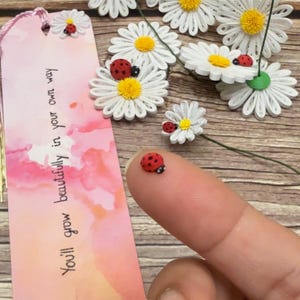 10 Quilling Ladybugs - Paper Tiny Ladybug. Handcrafted Cute Paper ...