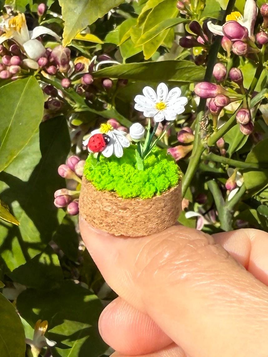 10 Quilling Ladybugs - Paper Tiny Ladybug. Handcrafted Cute Paper ...