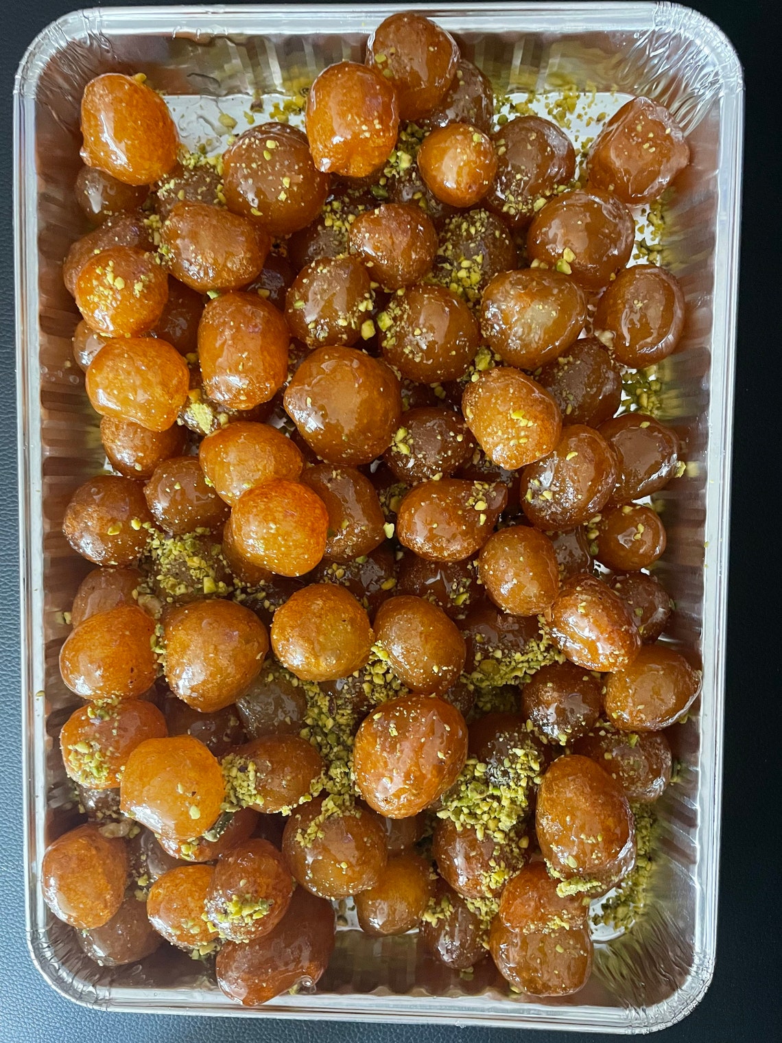 Zalabia: Fried Dough With Syrup, Pistachio Topping - Etsy