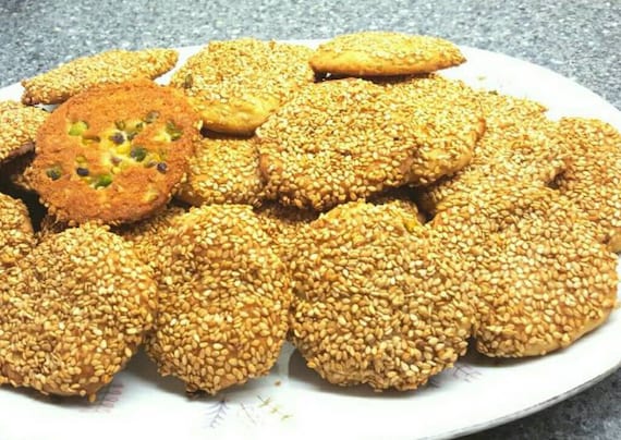 Barazek Sesame Cookies 2 Dozen - Etsy